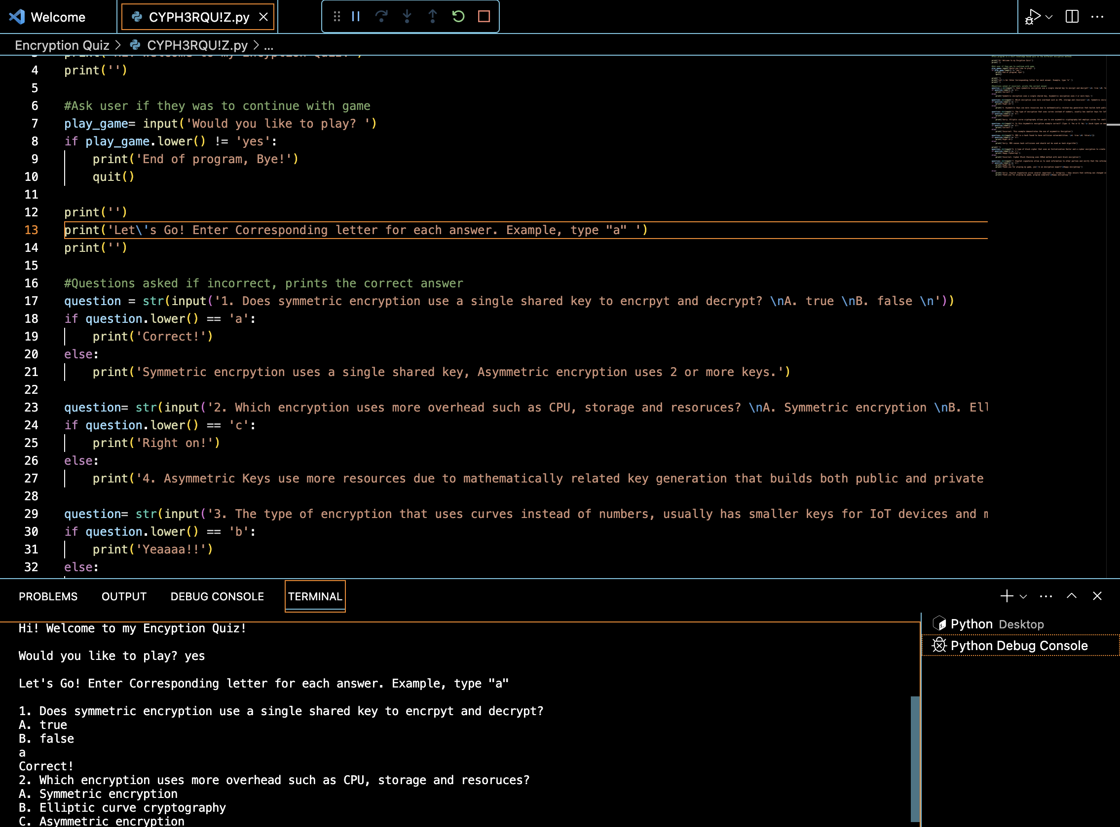 GitHub - CMoret/CSProjectEncryptionQuiz