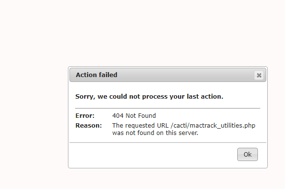 Prompt confirmation not showing up · Issue #70 · Cacti/plugin_mactrack · GitHub