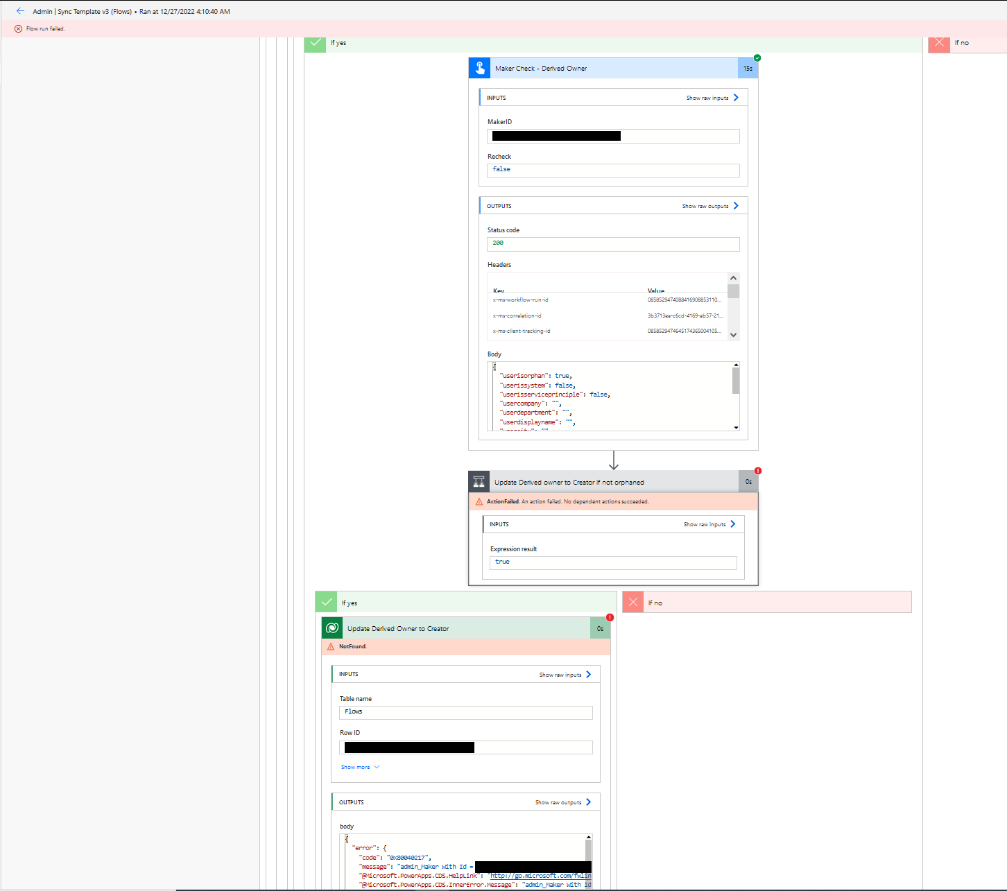 [CoE Starter Kit - BUG] Admin | Sync Template v3 (Flows) - Updated Derived Owner Fails · Issue ...