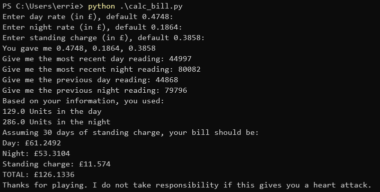 GitHub - errietta/electricity-bill-calculator: For calculating your ...