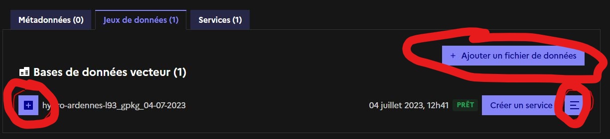 Recette - Fiches de données : retirer le bouton inutile et compléter le menu déroulant · Issue ...