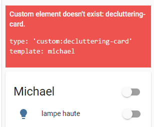 Custom element doesn't exist: decluttering-card + JS console uncaught exception · Issue #31 ...