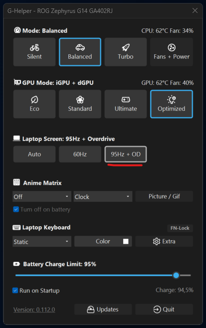 Laptop Screen selector starts controlling external monitor when ...