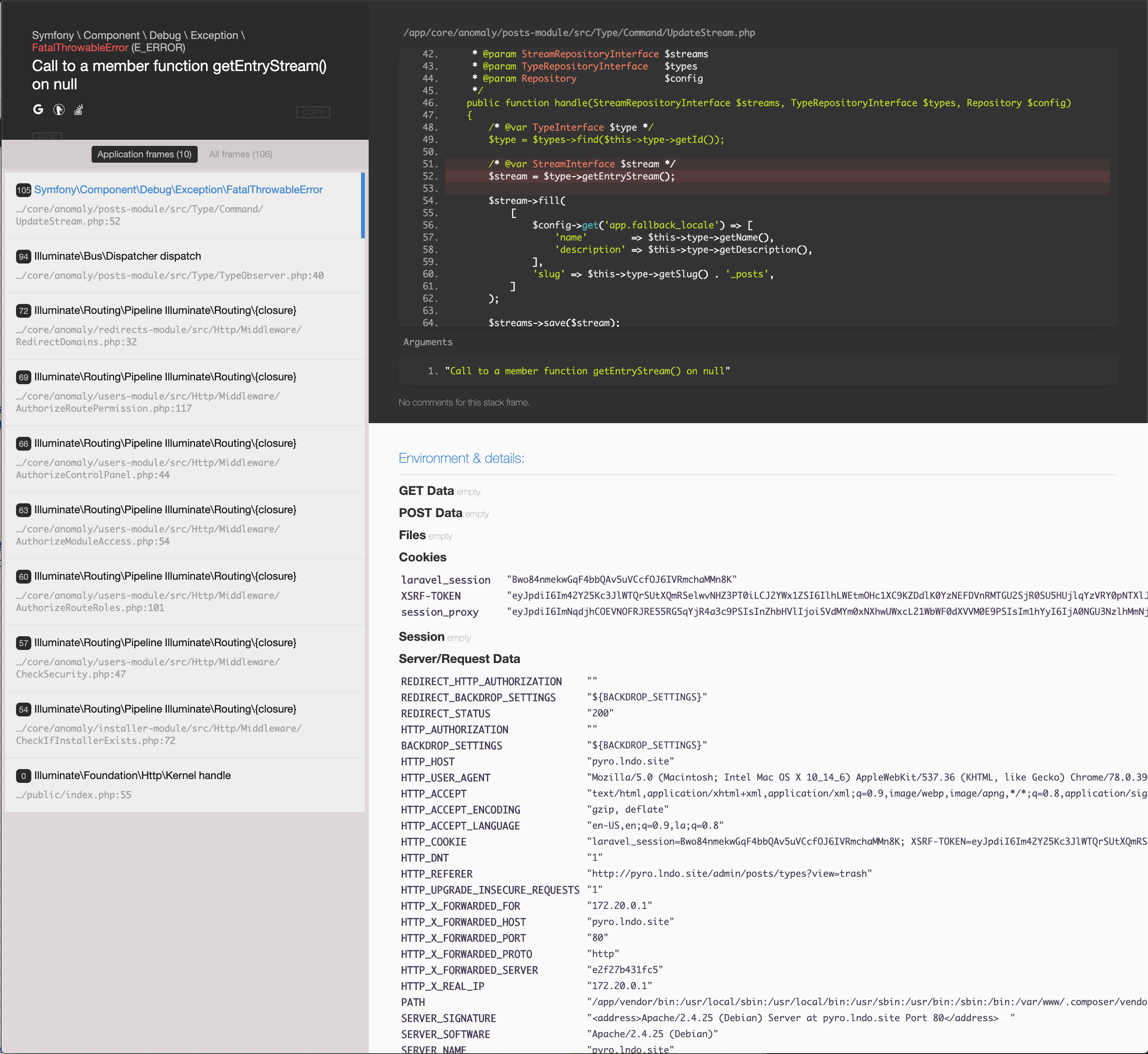 Restoring Deleted Post Types Error · Issue 5045 · Pyrocms Pyrocms