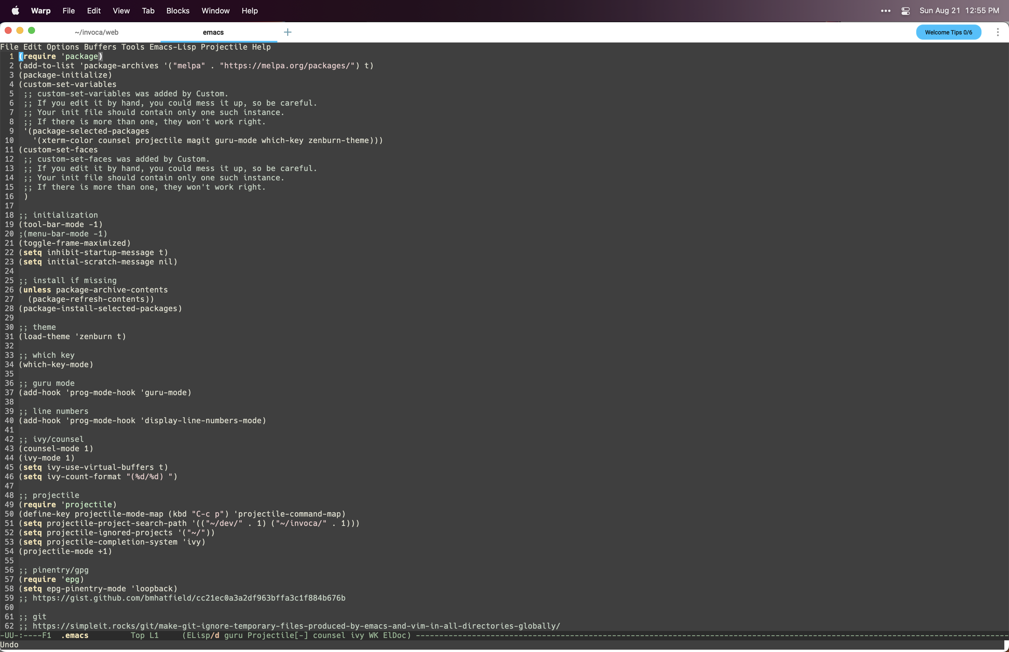 Emacs doesn't render properly- right side blank - stty size, tput cols, $COLUMNS return ...