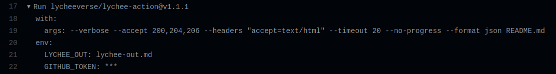 Feature Request: Add json output option · Issue #35 · lycheeverse/lychee-action · GitHub