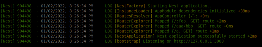 Show the URL/Port being listened on when running start:dev · Issue ...