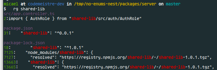 Typescript Enum In Npm Workspace Does Not Work With Nest · Issue 10470 · Nestjsnest · Github 5416