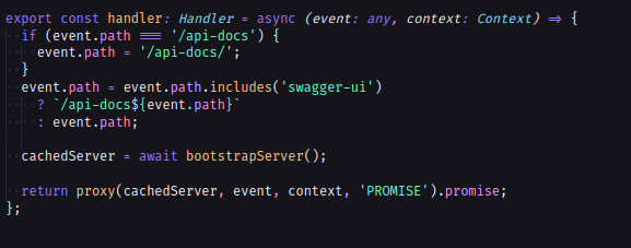 Swagger issue with lambda usage · Issue #2157 · nestjs/swagger · GitHub