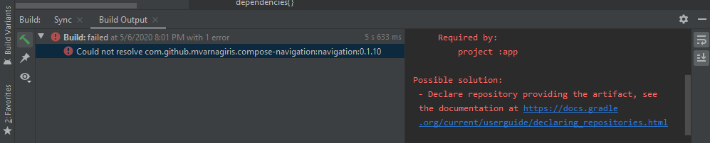 Not Resolved Dependency · Issue 1 · Mvarnagiriscompose Navigation · Github