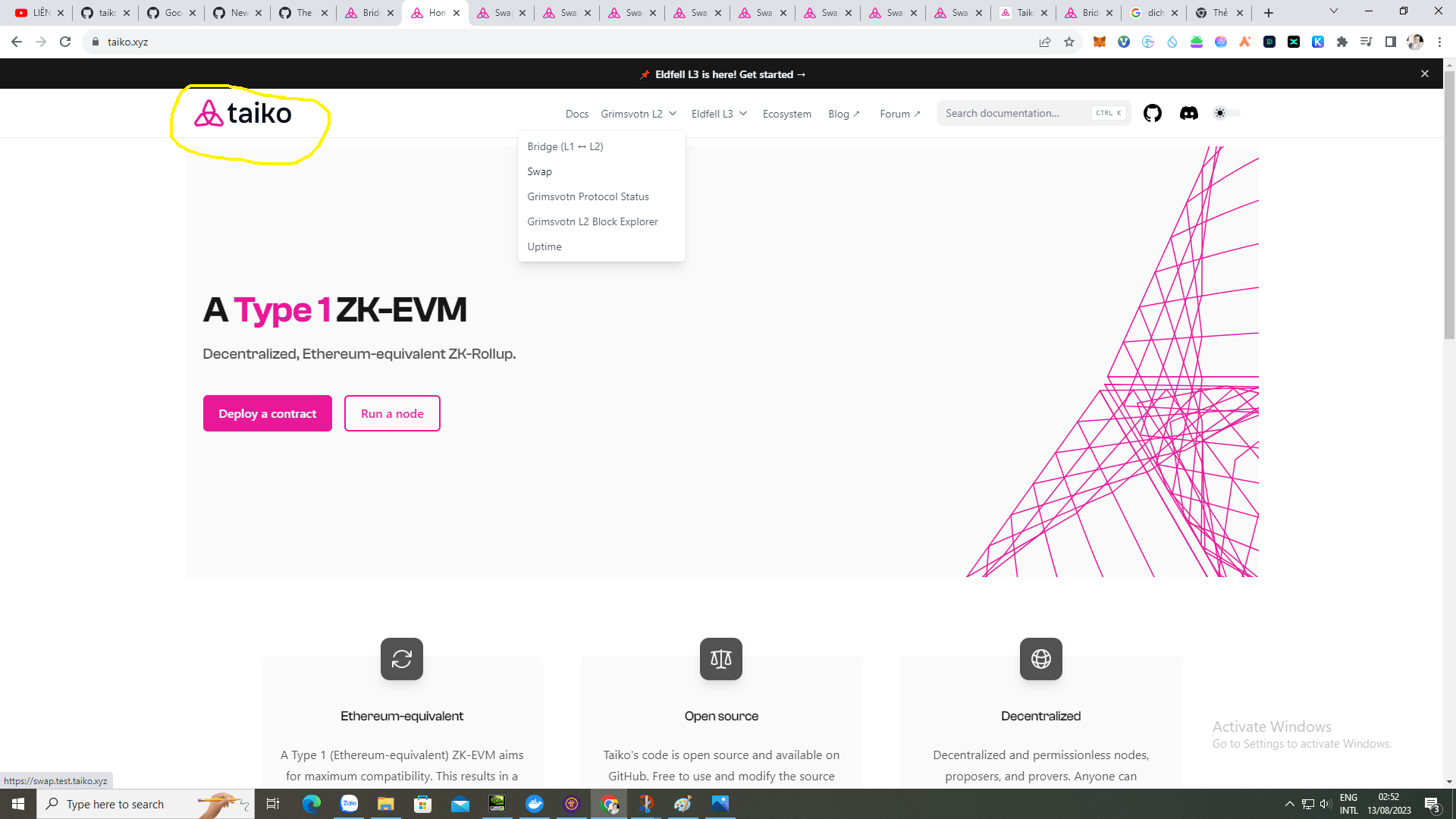Navigation Logo is missing at Swap Page · Issue #14467 · taikoxyz/taiko-mono · GitHub
