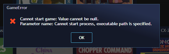 Retroarch Error Message When Running Atari 7800 Game With Playnite ...