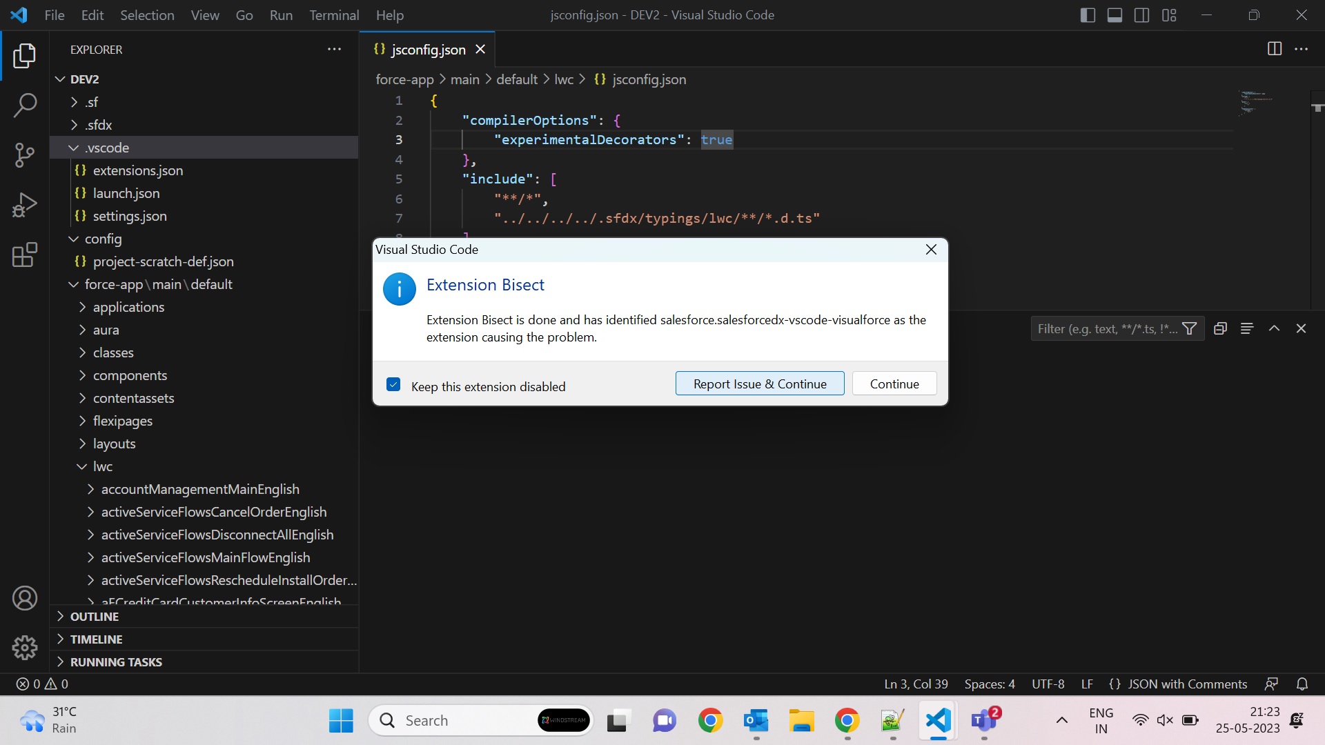 Not Able To Authentication To Salesforce Org · Issue 183442 · Microsoftvscode · Github