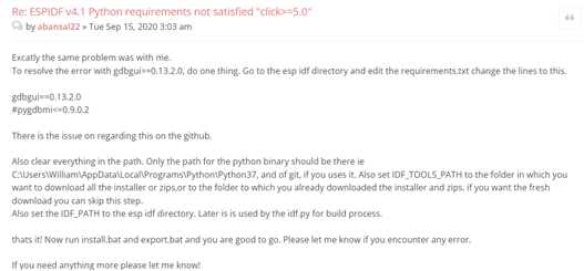 Esp32 Windows Setup Issue Idfgh 10375 · Issue 11633 · Espressifesp Idf · Github