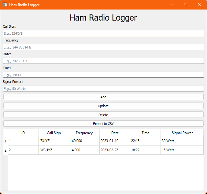 GitHub - elektronoide/Ham-Radio-Logger: Ham Radio Logger is a ...