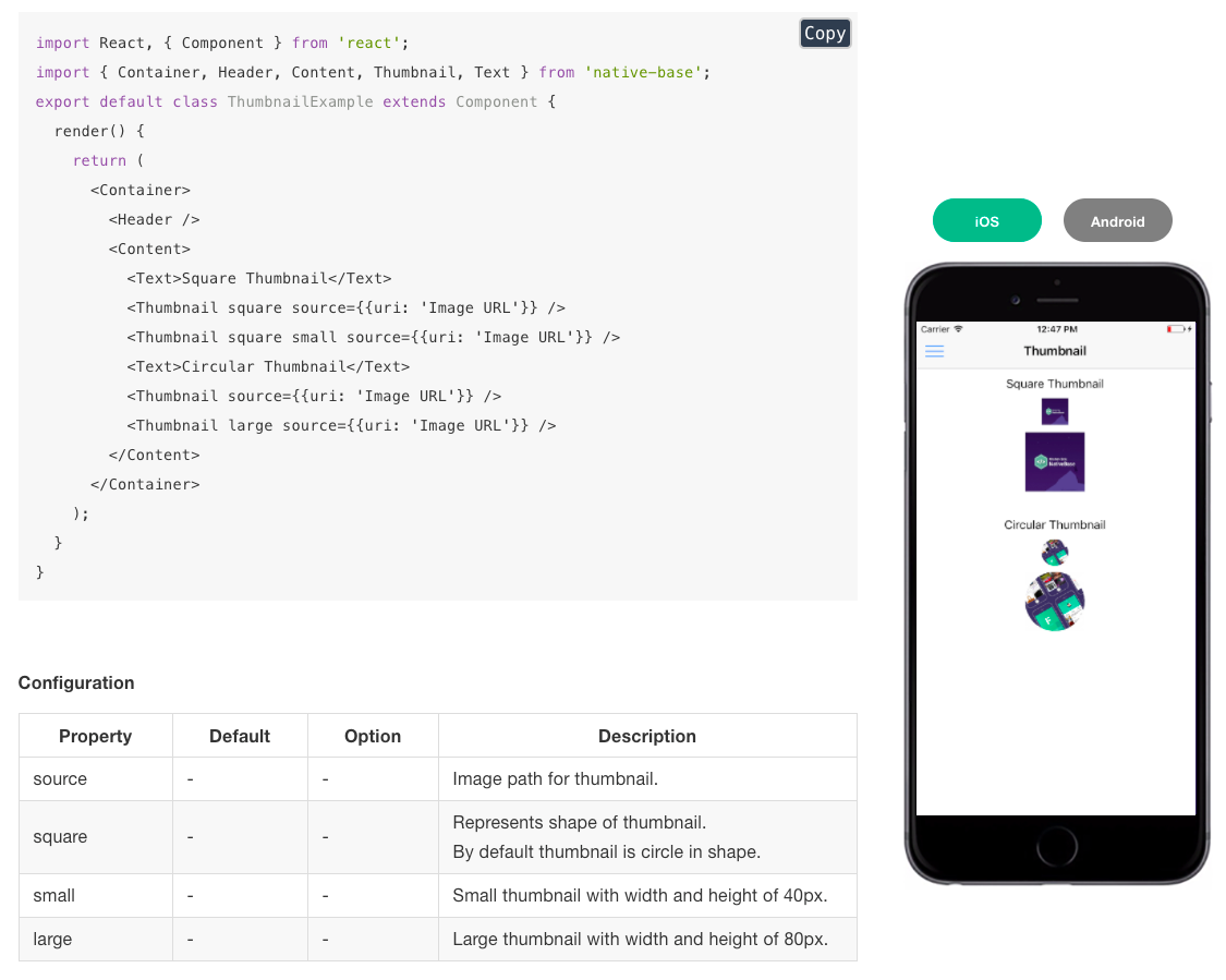 Property Thumbnail's size don't change image size · Issue #1648 · GeekyAnts/NativeBase · GitHub