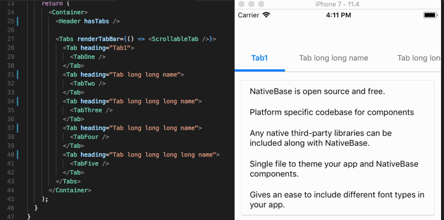 ScrollableTabs heading breaks the line · Issue #2236 · GeekyAnts/NativeBase · GitHub