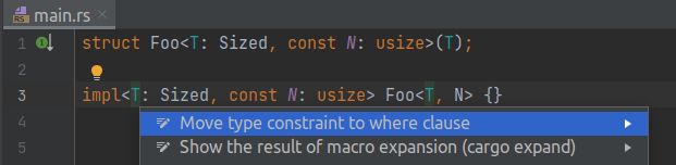 Const generic disappears when moving generics between parameter list and where clauses · Issue ...