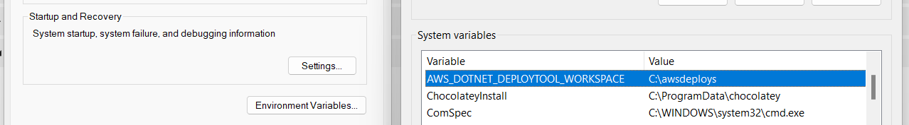 AWS_DOTNET_DEPLOYTOOL_WORKSPACE were do we configure this parameter · Issue #358 · aws/aws ...