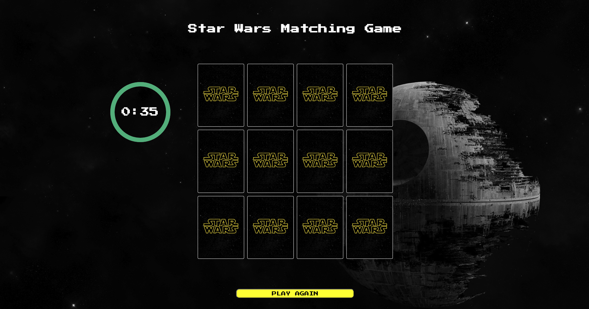 GitHub - austinlew/Star-Wars-Matching-Game