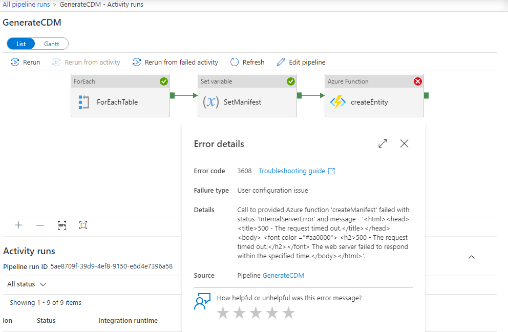 Azure function 'createManifest' failed with status-'InternalServerError' · Issue #12 · microsoft ...