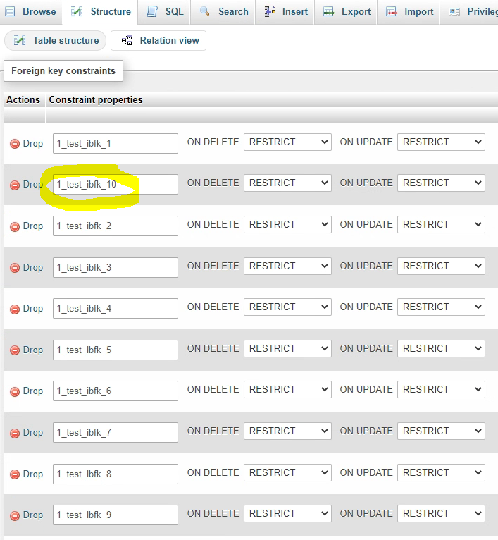 FK Relationship View constraint name natural ordering · Issue #17182 · phpmyadmin/phpmyadmin ...