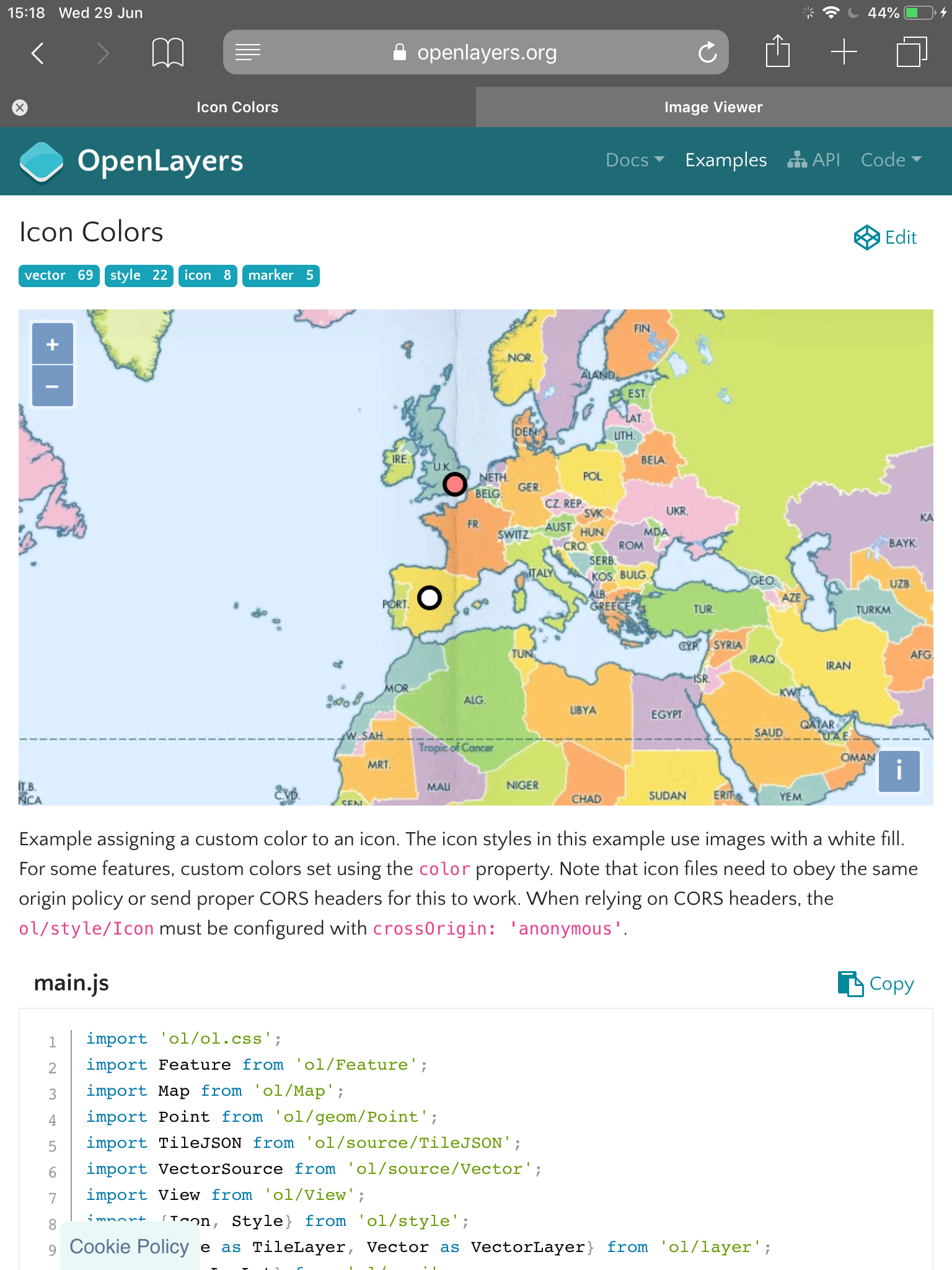 SVG ol.style.Icon does not working in IOS 12 · Issue #13801 · openlayers/openlayers · GitHub