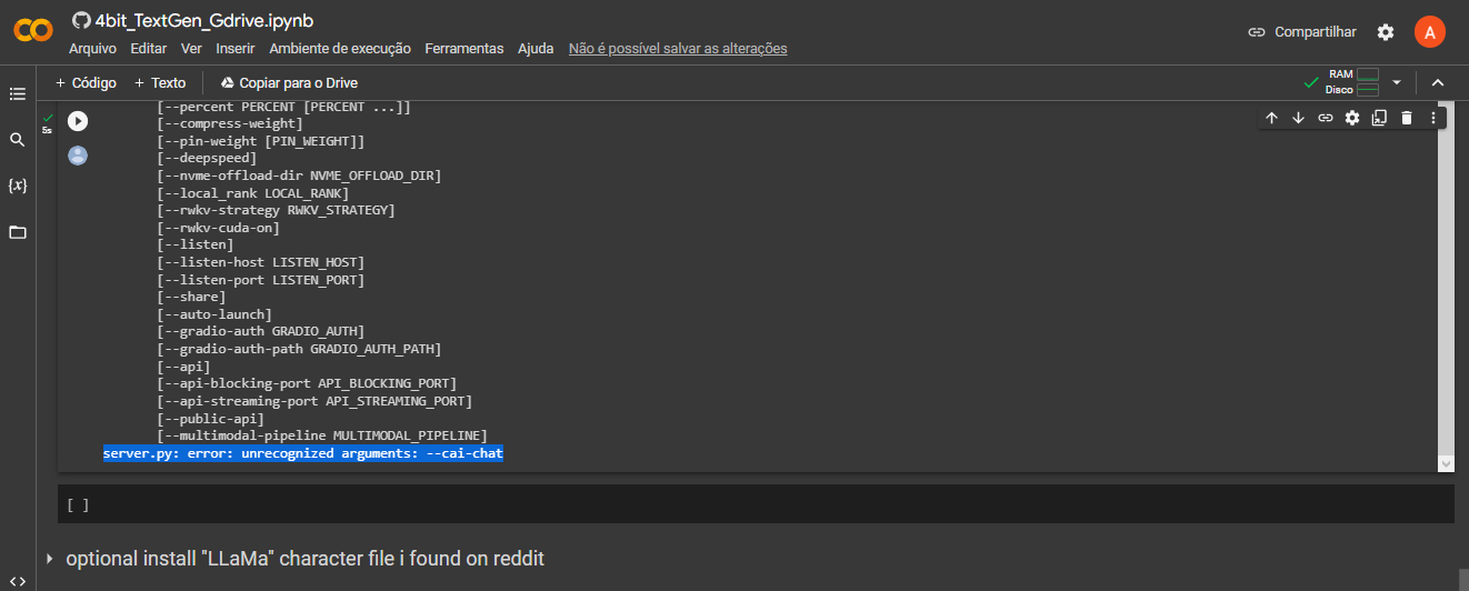 server.py: error: unrecognized arguments: --cai-chat on Google Colab Doc · Issue #2348 ...