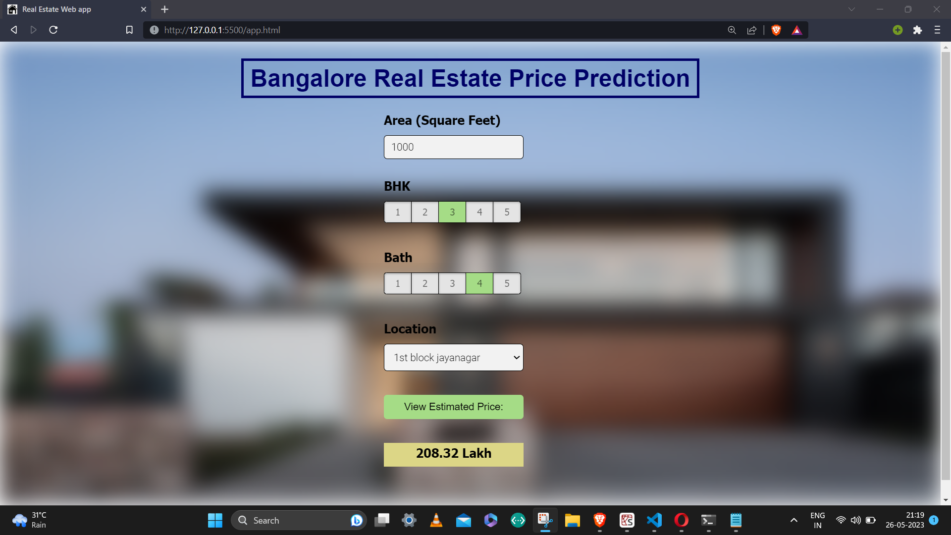 GitHub - ianuj4231/Bangalore-Real-Estate-Price-Prediction