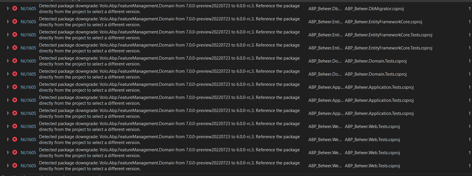 Upgrading to 6.0.0-rc.3 fails · Issue #13796 · abpframework/abp · GitHub