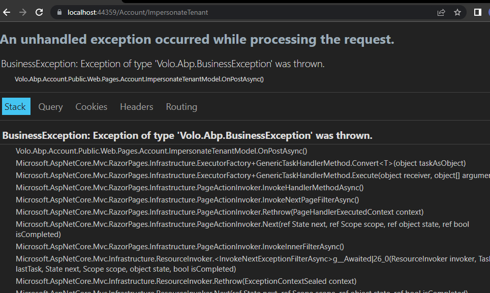 ABP 7.0.2 - Login with tenant - Volo.Abp.BusinessException · Issue #15807 · abpframework/abp ...