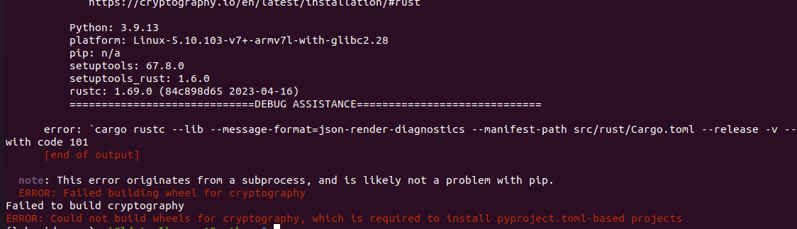 Installling Problem with pip · Issue #8971 · pyca/cryptography · GitHub