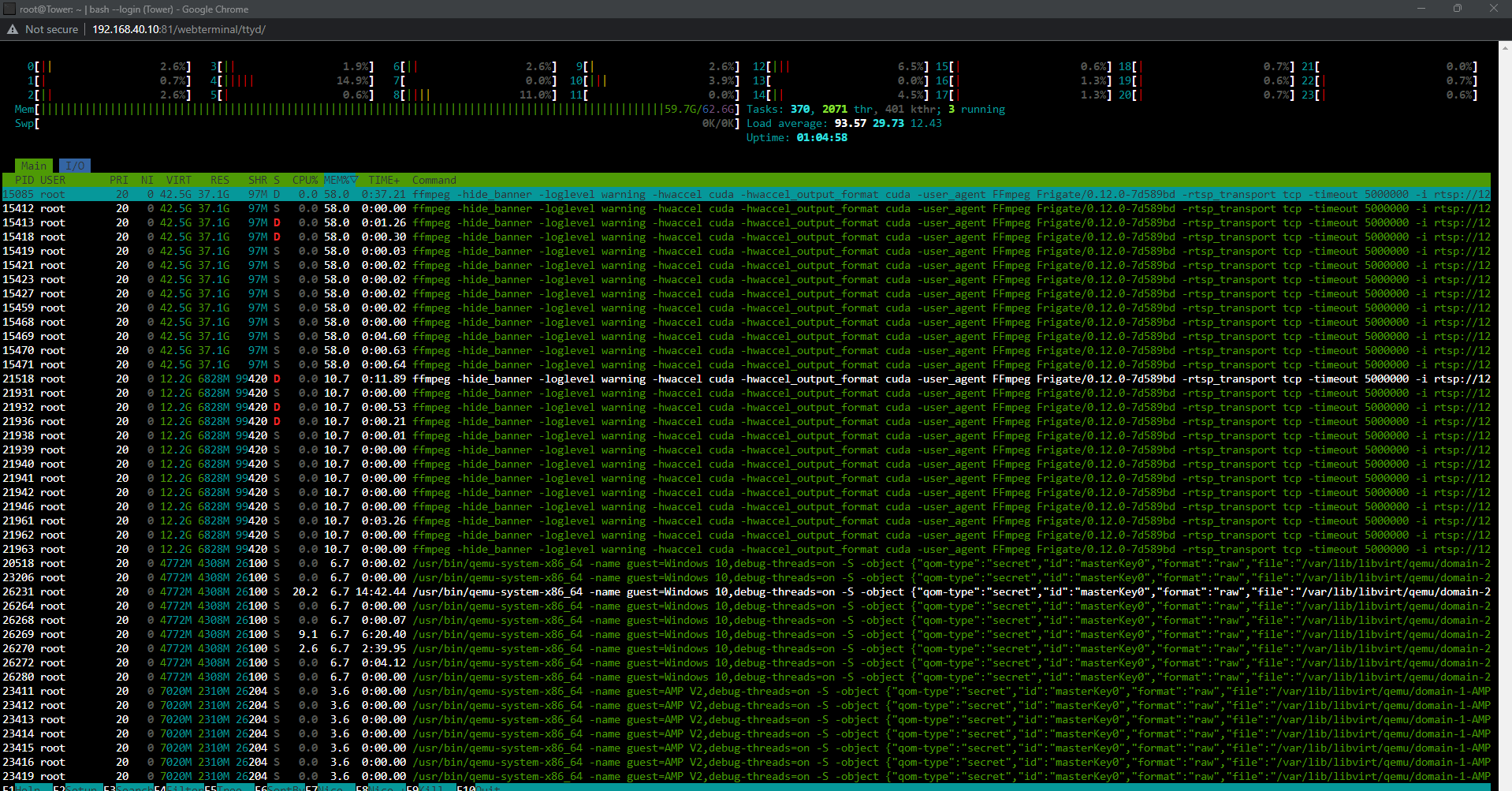 [HW Accel Support]: FFMPEG Locking system up · Issue #5865 · blakeblackshear/frigate · GitHub
