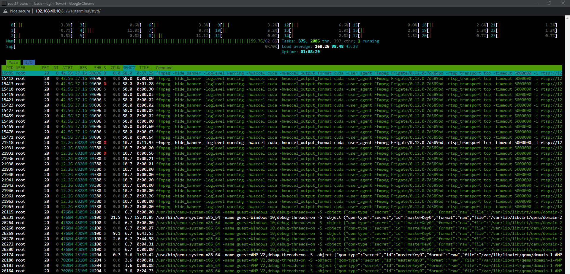 [HW Accel Support]: FFMPEG Locking system up · Issue #5865 · blakeblackshear/frigate · GitHub