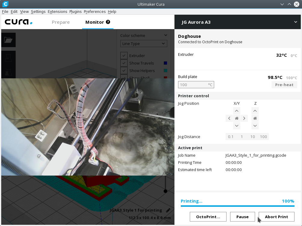 Plugin shows 100% completion when pre-heating is active · Issue #70 · fieldOfView/Cura ...