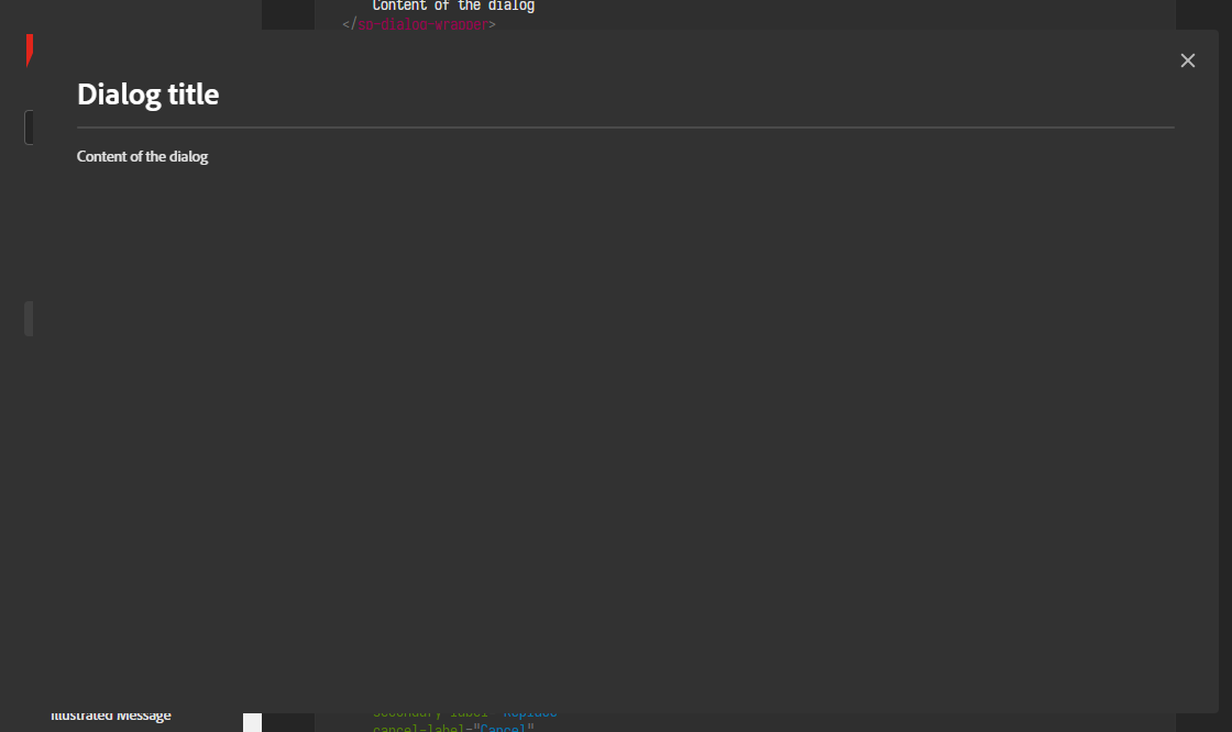 Close button of fullscreen sp-dialog at wrong position · Issue #1088 · adobe/spectrum-web ...