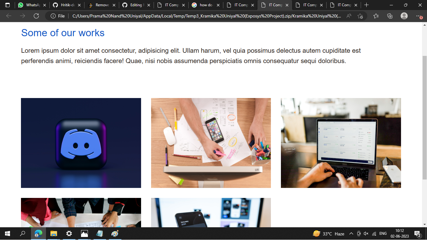 GitHub - kramika/Multi-Page-Responsive-Website: The website design is simple, straightforward ...