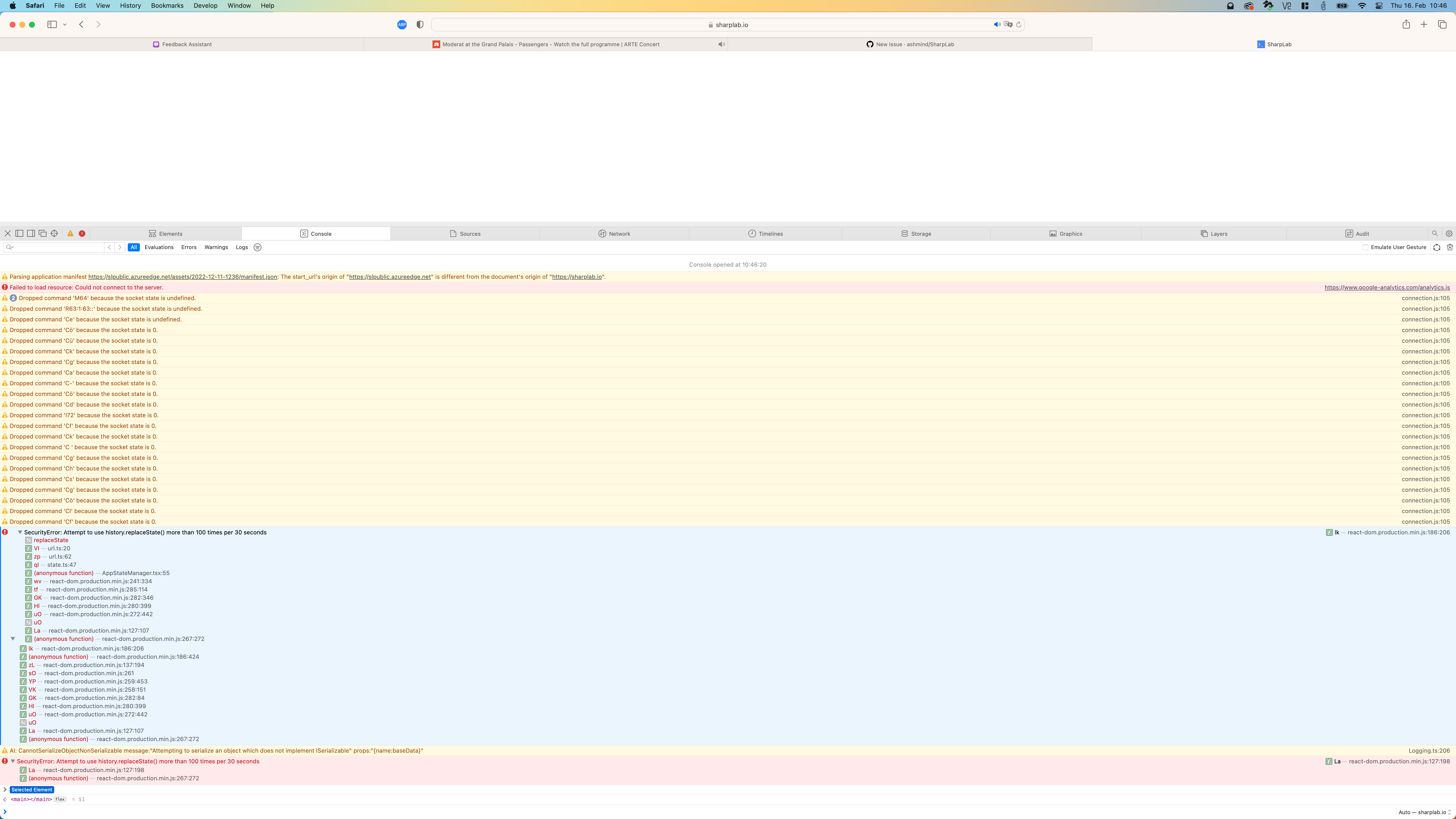 macOS safari randomly goes blank · Issue #1255 · ashmind/SharpLab · GitHub