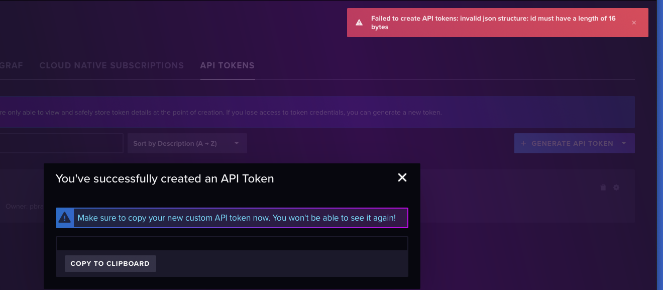 Token generation failure still presents the success modal · Issue #4992 · influxdata/ui · GitHub