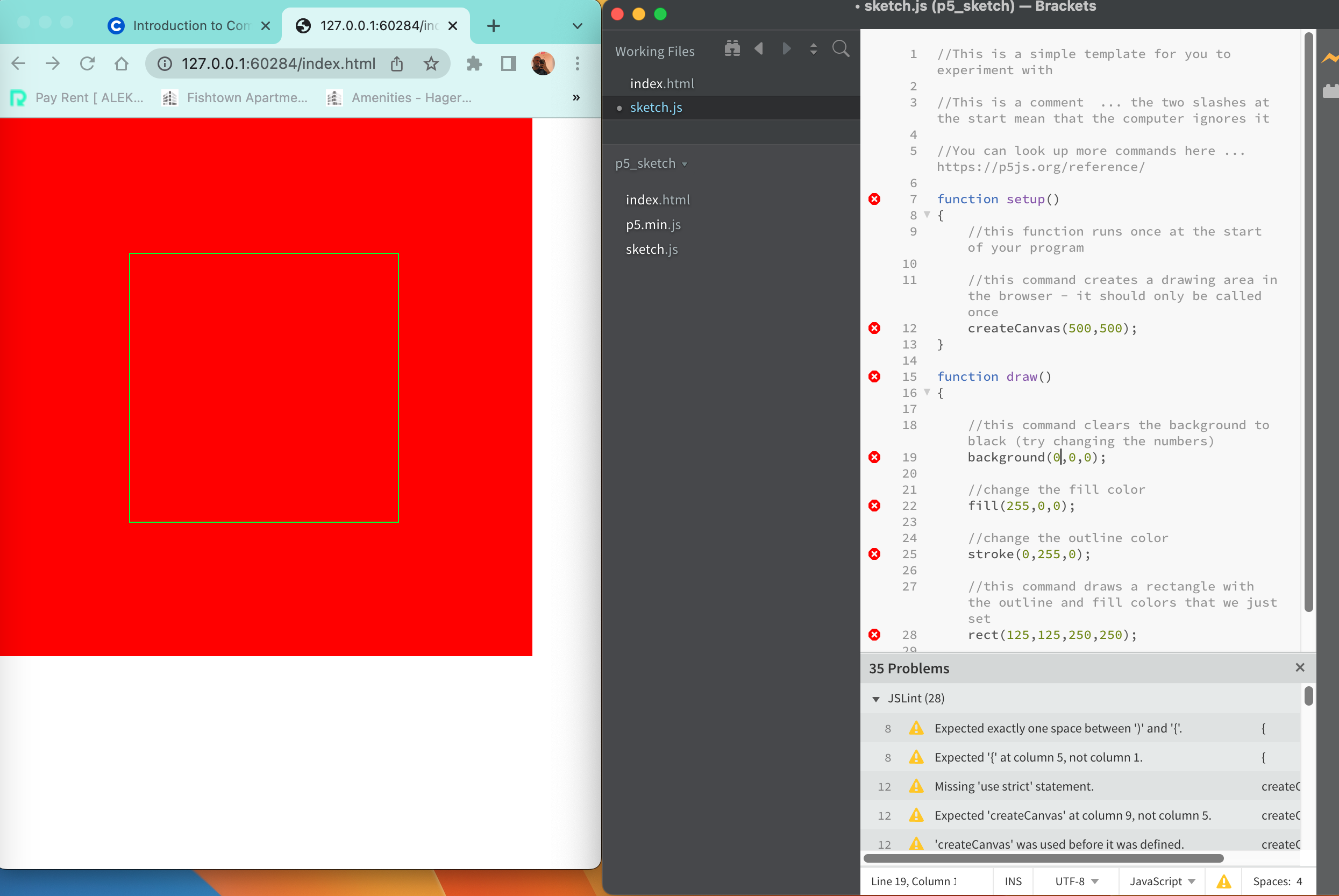 Error Loading Live Preview · Brackets Cont Brackets · Discussion 279 · Github 6676
