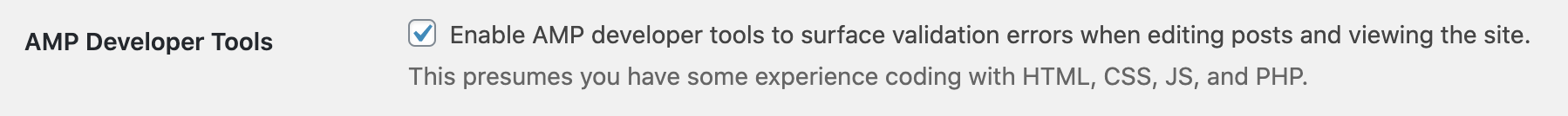 Disable the AMP validation inside WP · Issue #5286 · ampproject/amp-wp · GitHub