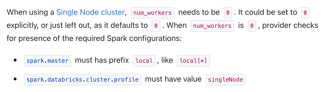 [ISSUE] Cannot Provision 'Single Node' Cluster · Issue #525 · databricks/terraform-provider ...