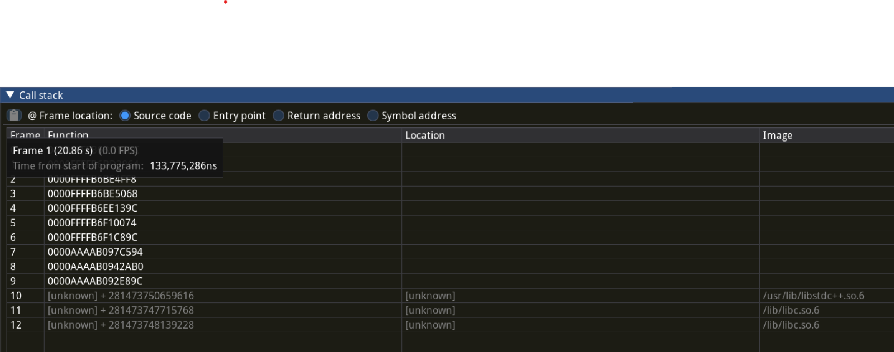 Call stacks just contain addresses with no symbols · Issue #604 · wolfpld/tracy · GitHub