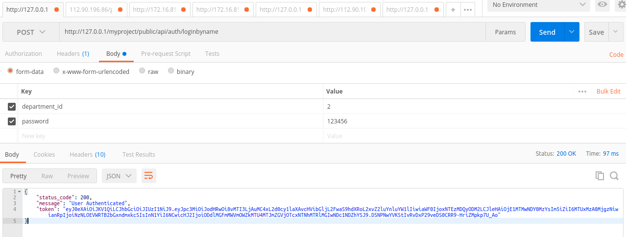 I tried other fields to login to JWTAuth. It's amazing · Issue #1415 · tymondesigns/jwt-auth ...