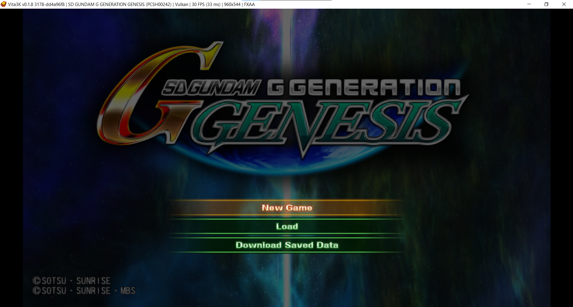 SD GUNDAM G GENERATION GENESIS [PCSH00242] · Issue #1541 · Vita3K/compatibility · GitHub