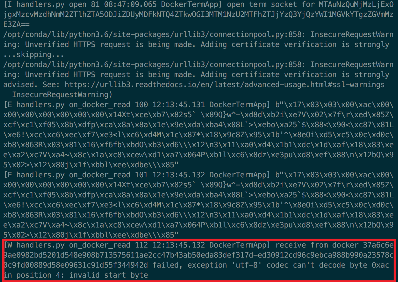 Recv Data From Exec Start Socket · Issue 2276 · Docker Docker Py · Github