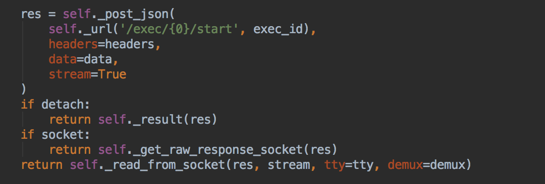 Recv Data From Exec Start Socket · Issue 2276 · Docker Docker Py · Github
