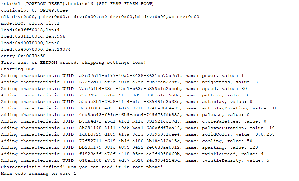How Can I Edit These Characteristics · Issue 1 · Jasoncoon Esp32 Fastled Ble · Github