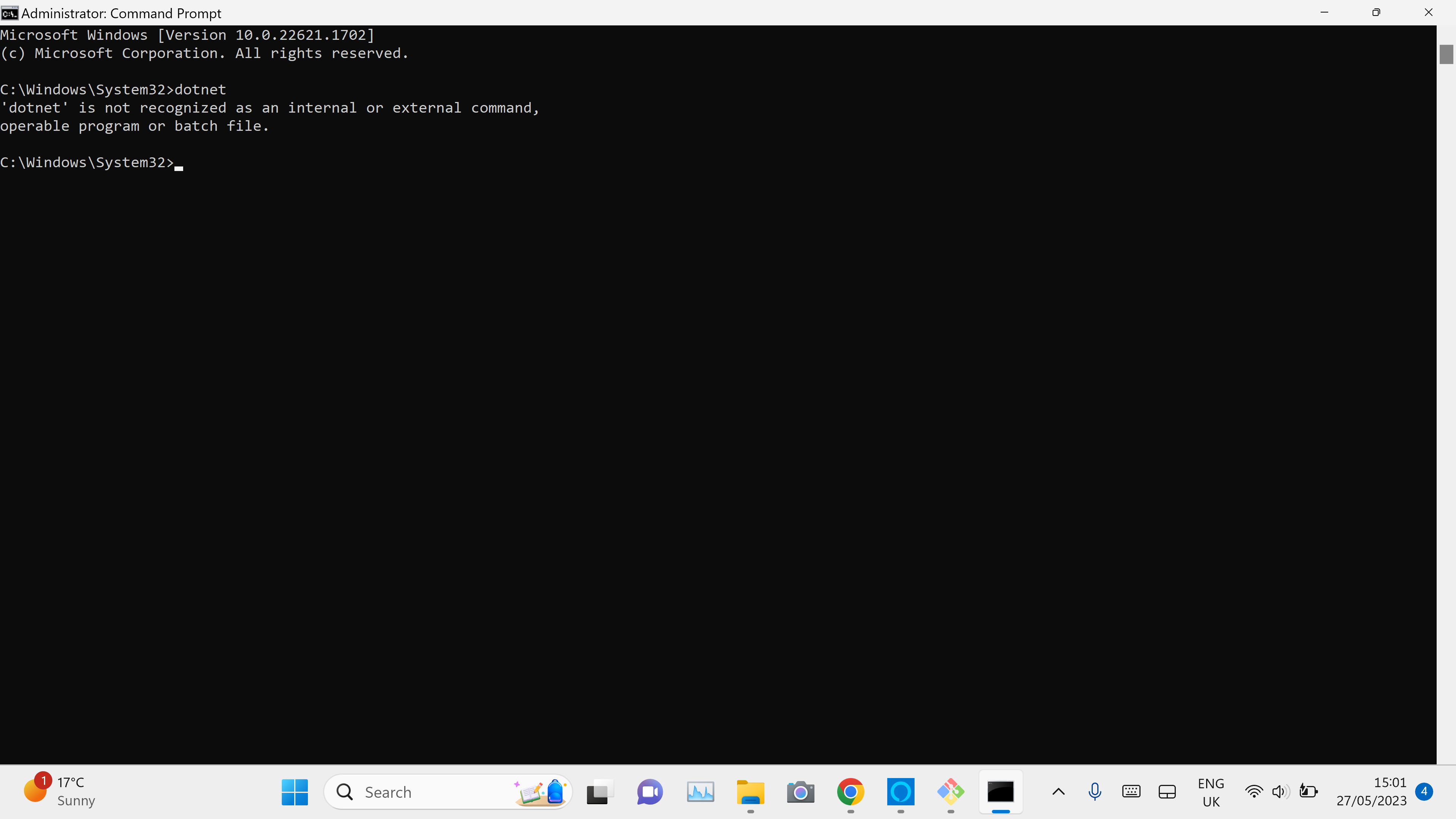 dotnet command is not working in both git and by using the command prompt · Issue #8496 · dotnet ...