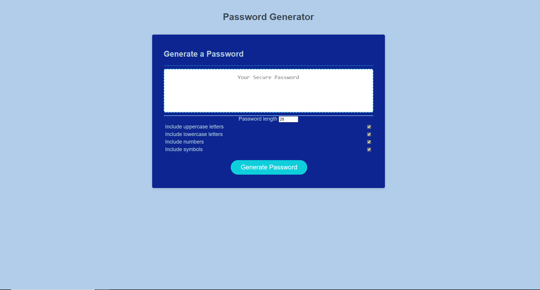 GitHub - Isaiahw01/PasswordGen